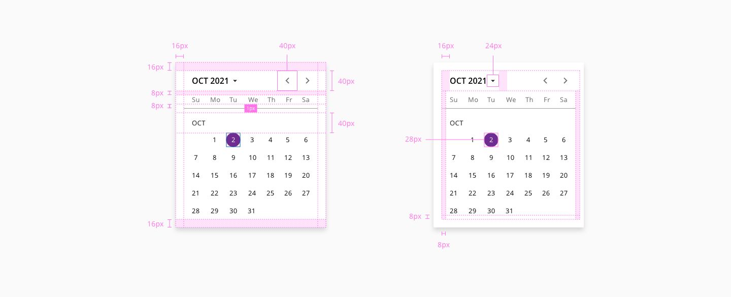 Date Input Specs — Halstack Design System