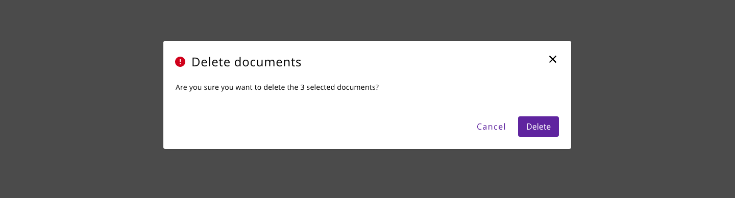 Dialog Usage — Halstack Design System 